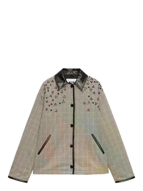 MSGM Check-pattern Coat - Neutrals