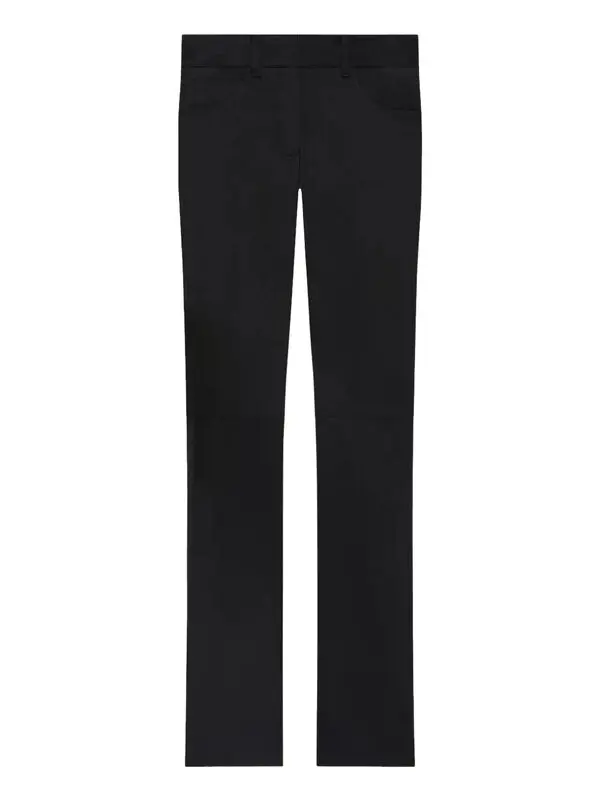 COURREGES Satin Bootcut Trousers - Black