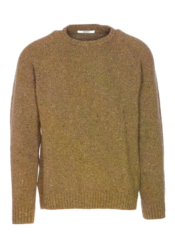 EDMMOND STUDIOS Crew-neck Knitted Sweater - Brown