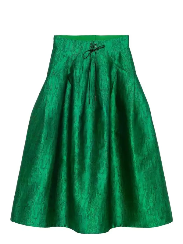 Shiatzy Chen Printed Straight Skirt - Green