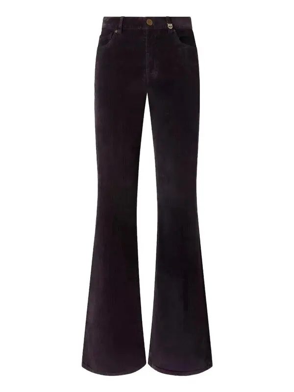 Pinko Corduroy Flare Leg Jeans - Purple