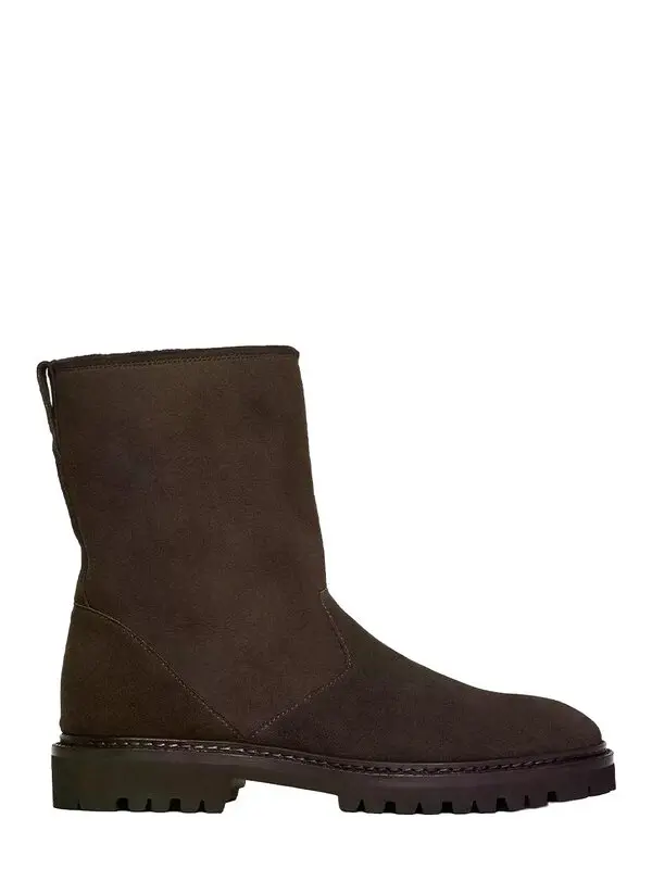 SCAROSSO Paul Suede Boots - Brown