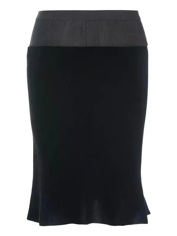 Rick Owens Velvet Skirt - Black