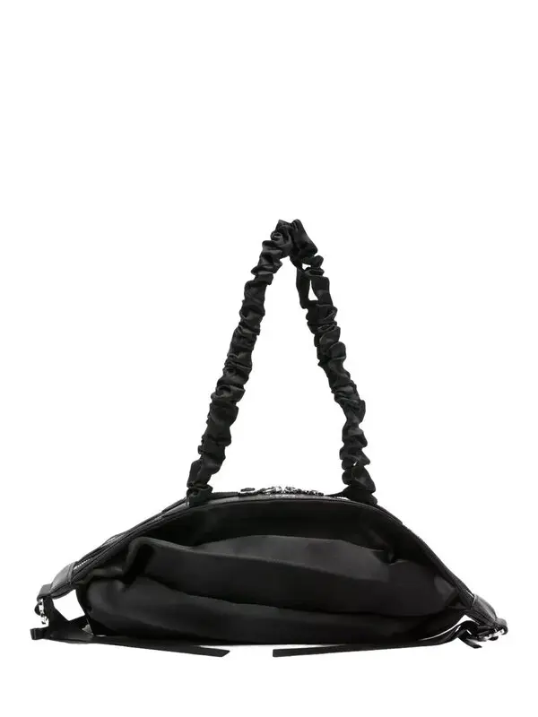 Kenzo Shoulder Bag With Ruched Straps - Black