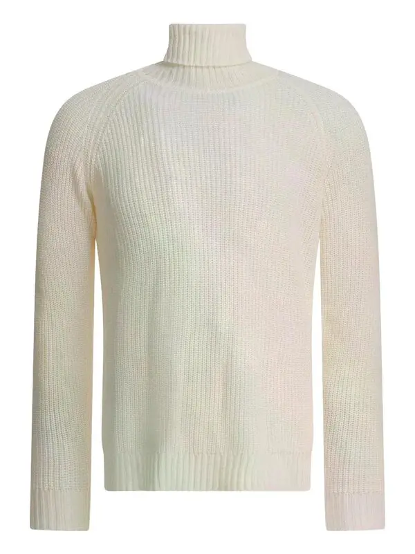 RAKKI Turtleneck Ribbed Sweater - Neutrals