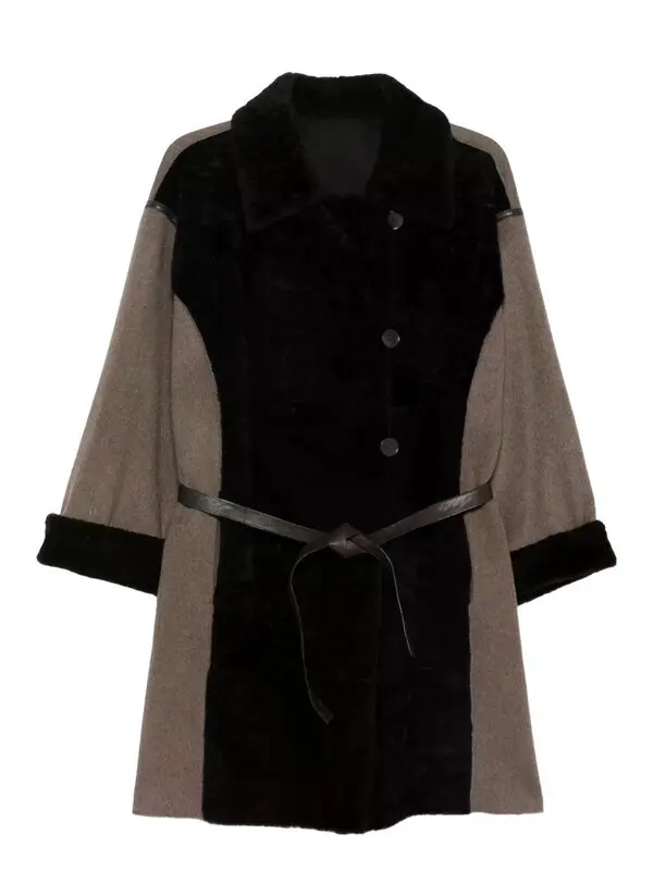 MARESTER Paneled Coat - Black