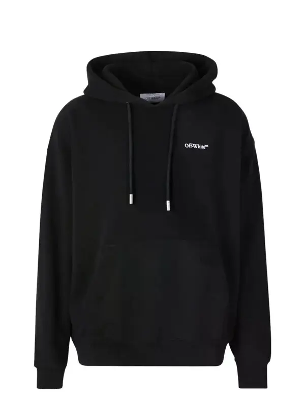 Off-White Graphic Print Hoodie - Black