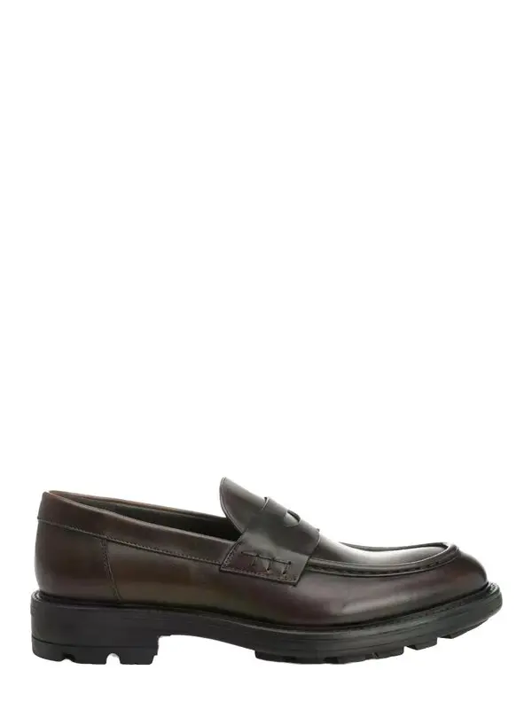 CORVARI Leather Loafers - Brown