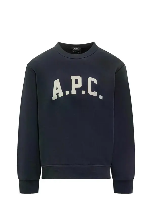 A.p.c. Harris Logo Sweatshirt - Blue