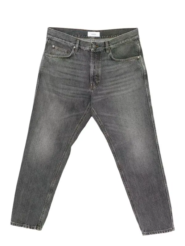 LARDINI Whiskering-effect Jeans - Grey