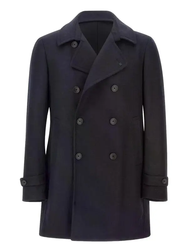 Tagliatore Charlie Double-breasted Coat - Blue