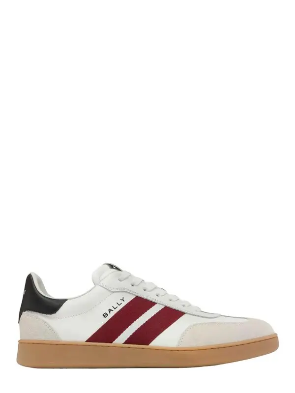 Bally Retro Crest Leather Sneakers - White