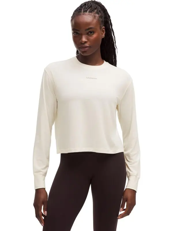 Lululemon Jersey Training Long-sleeve Shirt - Light Ivory
