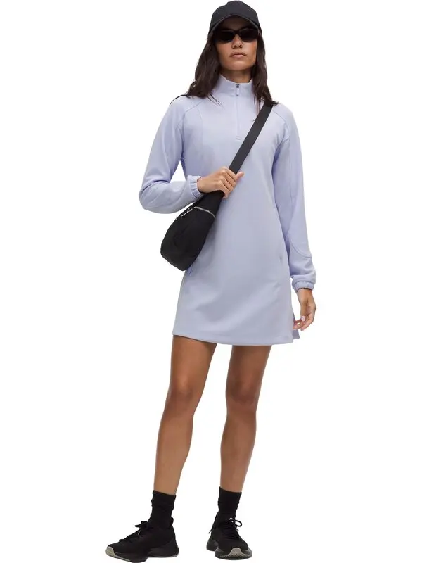 Lululemon Softstreme Half-zip Mini Dress - Serene Blue