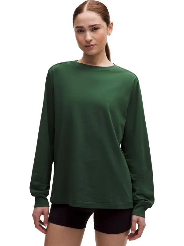Lululemon All Yours Organic Cotton Long-sleeve Shirt - Ivy Grove