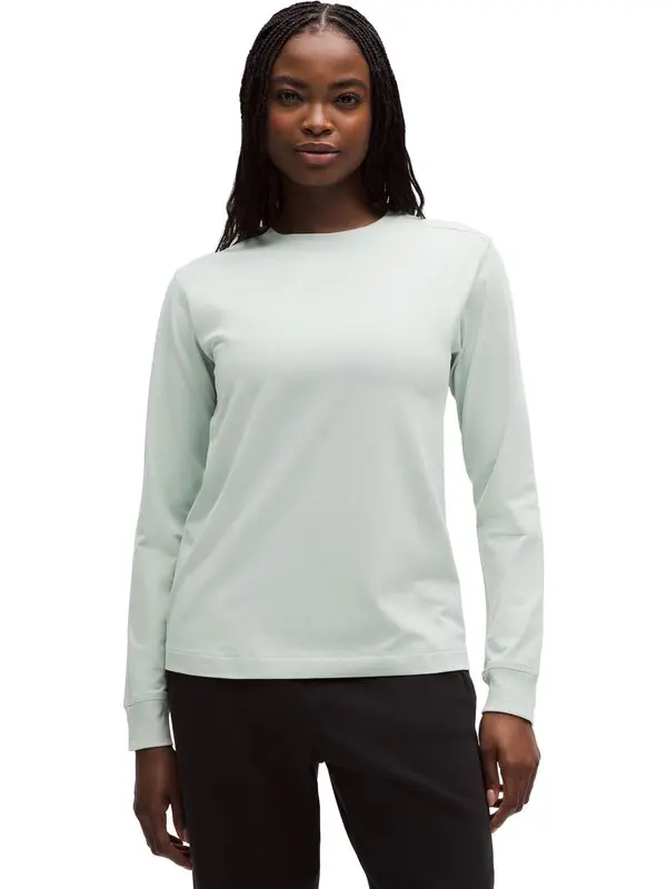 Lululemon All Yours Organic Cotton Long-sleeve Shirt - Pelican