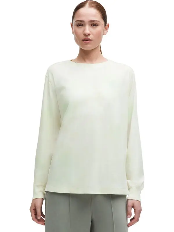 Lululemon All Yours Organic Cotton Long-sleeve Shirt - Smoothie Wash Matcha Multi