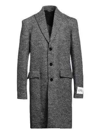 Dolce & Gabbana Charcoal Wool Single-breasted Coat - Grey