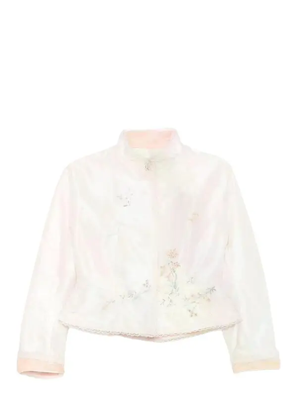 Shiatzy Chen Scape-of-curve Cropped Jacket - Pink