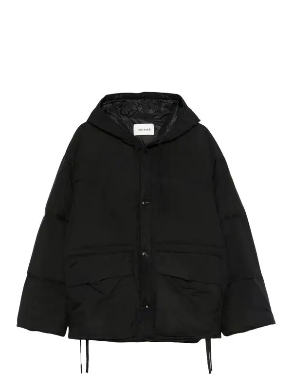TONYWACK Hooded Padded Coat - Black