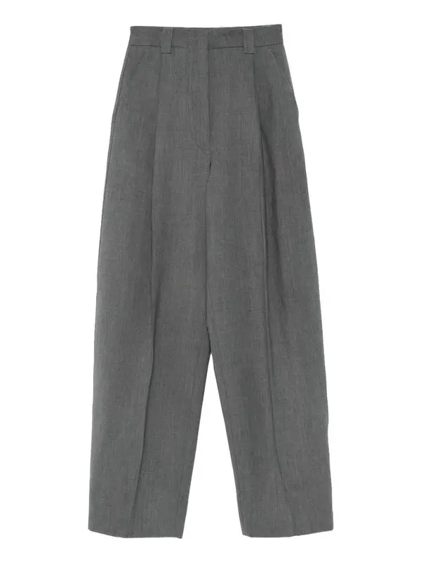 THELATEST Pleated Trousers - Grey