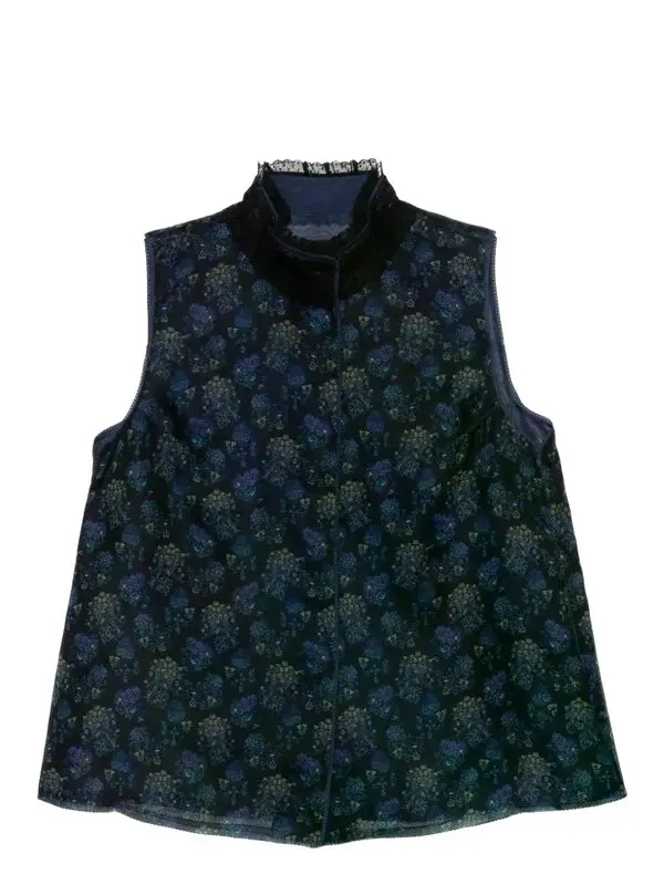 Shiatzy Chen Printed Gilet - Blue