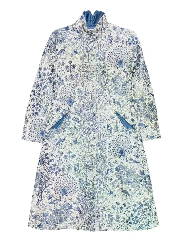 Shiatzy Chen Scape-of-curve Coat - Blue