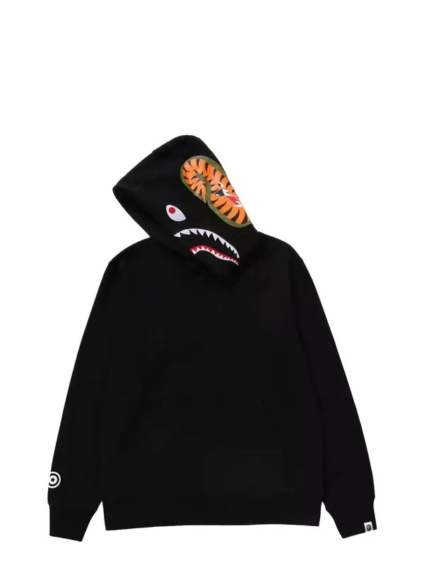 A BATHING APE Printed Shark Hoodie - Black