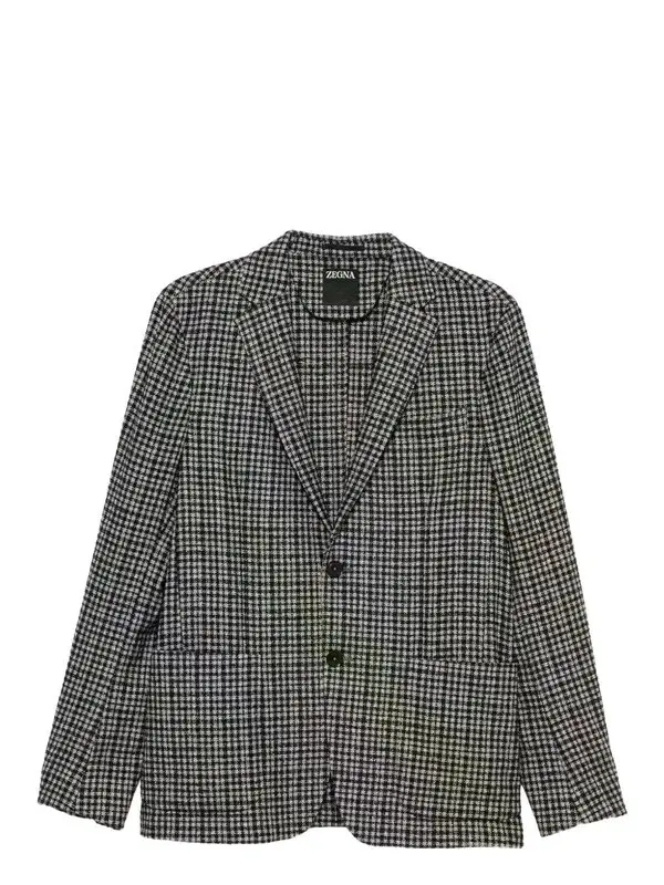 Zegna Checked Two-pocket Blazer - Black