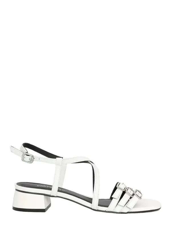STUDIO CHOFAKIAN Buckle-strap Sandals - White
