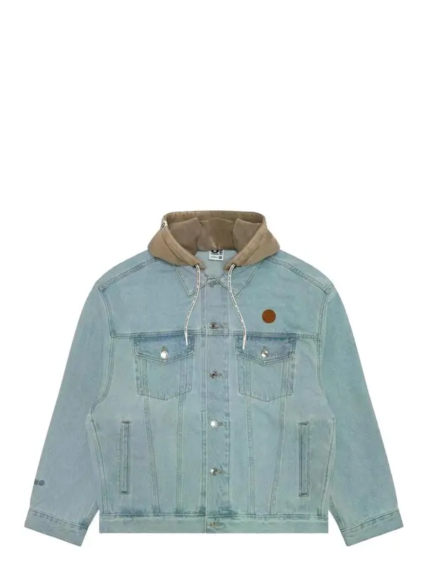 AAPE BY *A BATHING APE® Hooded Denim Jacket - Blue