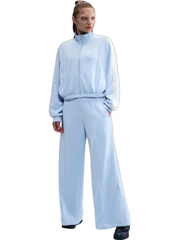 Nike Sportswear Mid-rise Wide-leg Track Pants - Blue