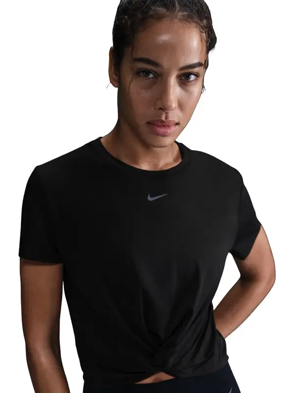 Nike Classic Twist Dri-fit Short-sleeve Top - Black