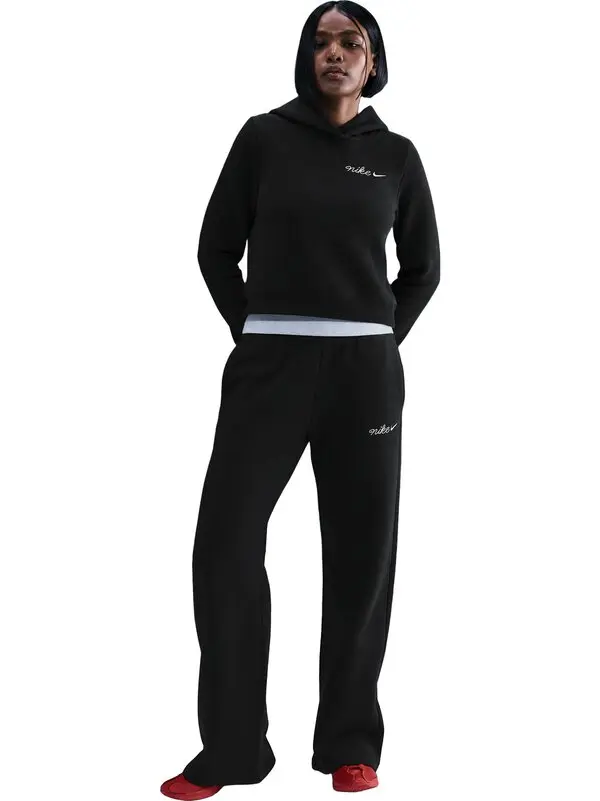Nike Sportswear Phoenix Fleece Straight-leg Sweatpants - Black