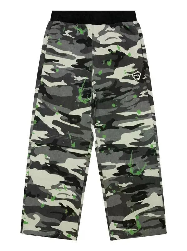 AAPE BY *A BATHING APE® Camouflage-pattern Trousers - Black
