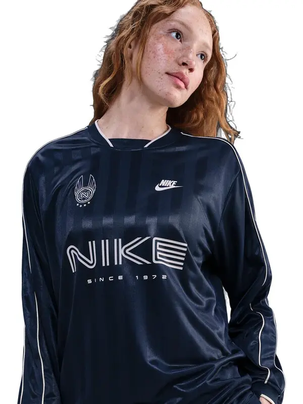 Nike Sportswear Long-sleeve Jersey Top - Blue