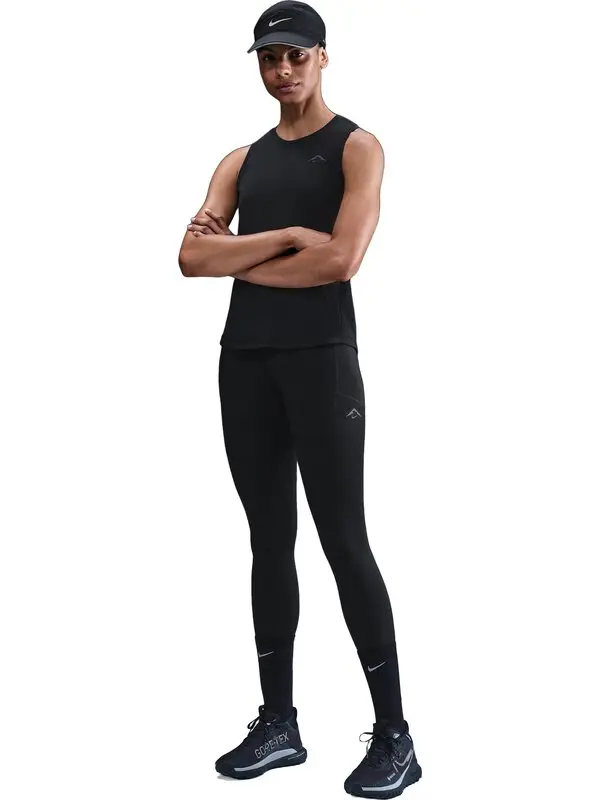 Nike Trail High-waisted 7/8 Running Leggings - Black