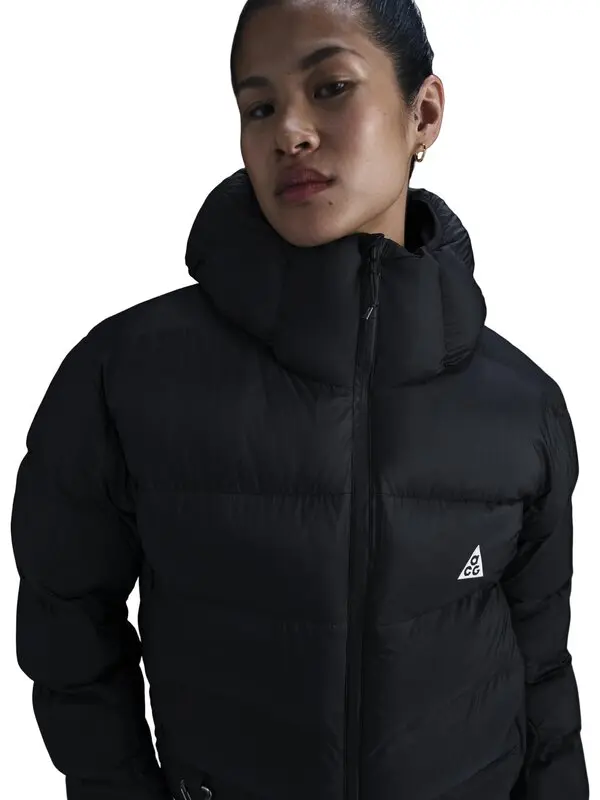 Nike Acg "lunar Lake" Primaloftâ® Therma-fit Adv Loose Hooded Jacket - Black