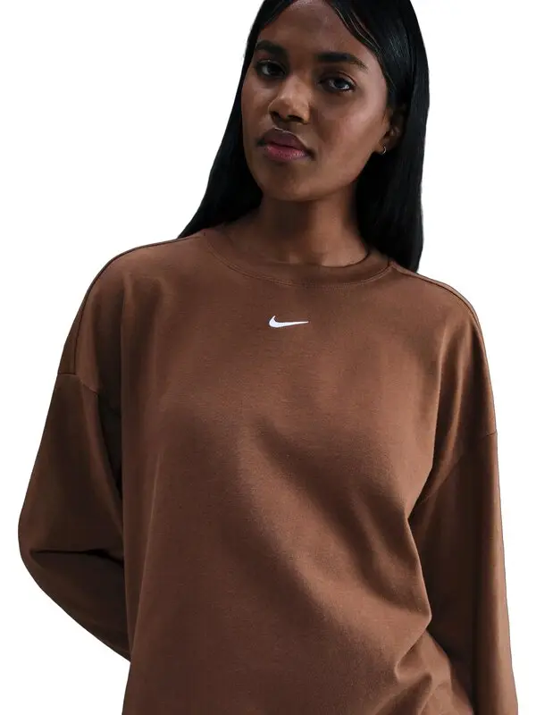 Nike Sportswear Essential Oversized Long-sleeve T-shirt - Brown