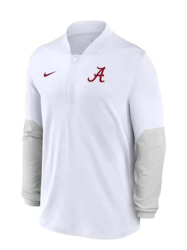 Nike Alabama Dri-fit College 1/2-zip Top - White