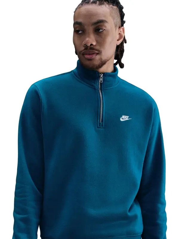 Nike Sportswear Club 1/2-zip Fleece Top - Blue