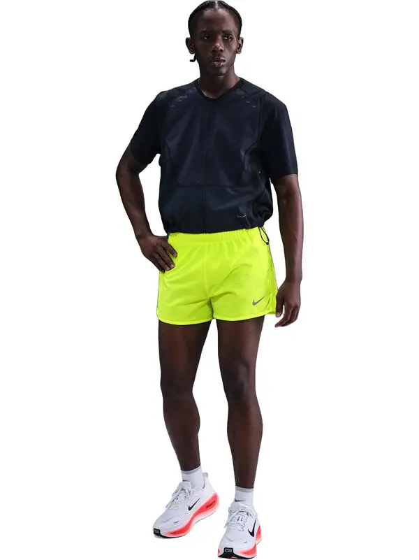 Nike Fast Dri-fit 3" Brief-lined Running Shorts - Yellow