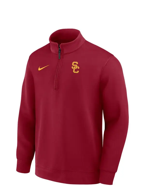 Nike College Long-sleeve 1/2-zip Top - Red