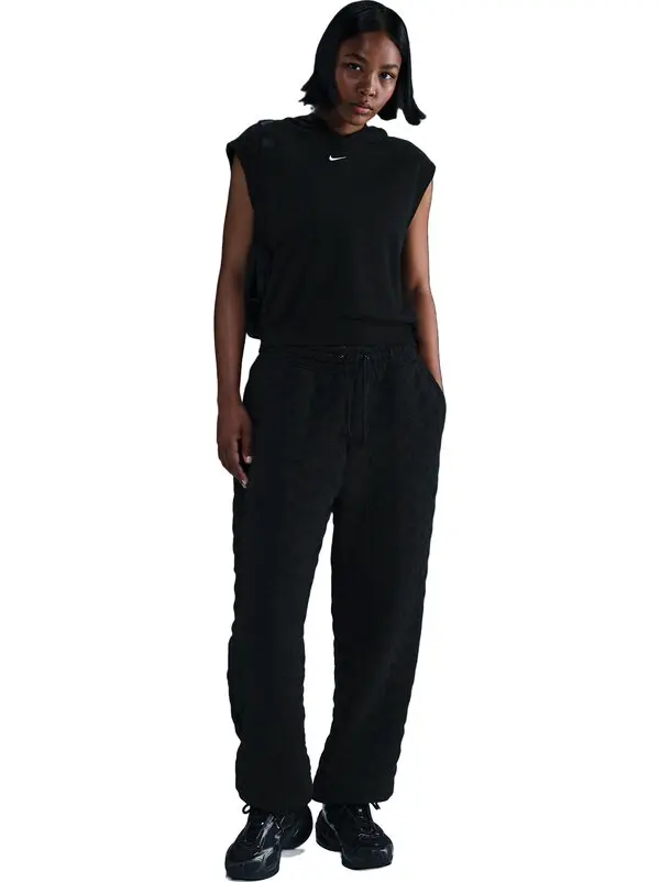 Nike Sportswear Phoenix Fleece Oversized High-waisted Jacquard Pants - Black