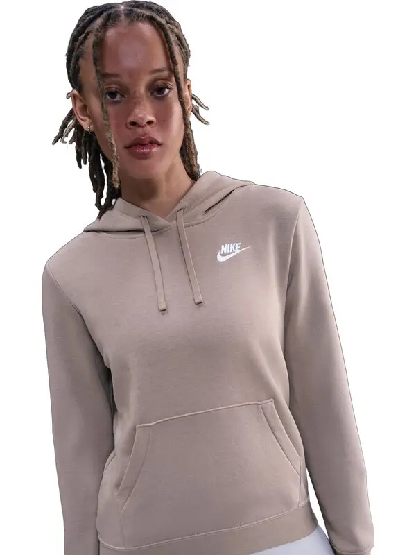 Nike Sportswear Club Fleece Pullover Hoodie - Brown