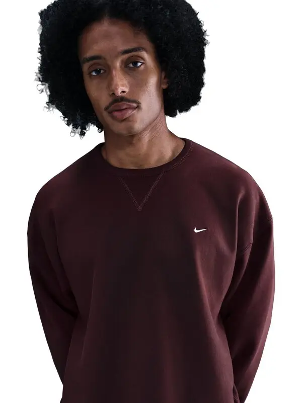 Nike Solo Swoosh Fleece Crew - Red