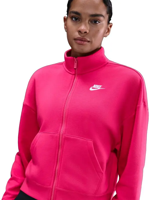 Nike Sportswear Club Fleece Loose Track Jacket - Pink