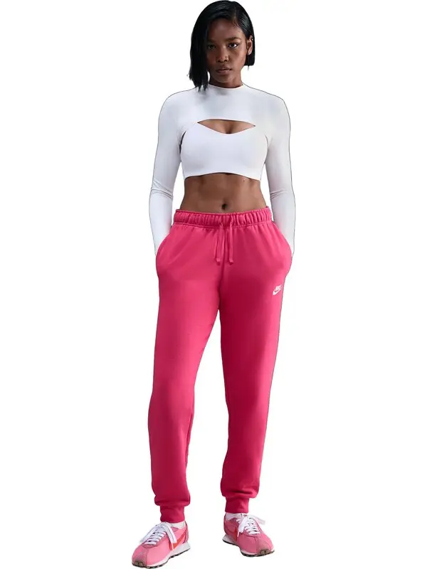 Nike Sportswear Club Fleece Mid-rise Jogger Pants - Pink