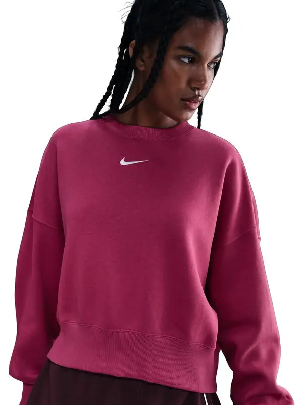 Nike Sportswear Phoenix Fleece Over-oversized Crew-neck Sweatshirt - Purple
