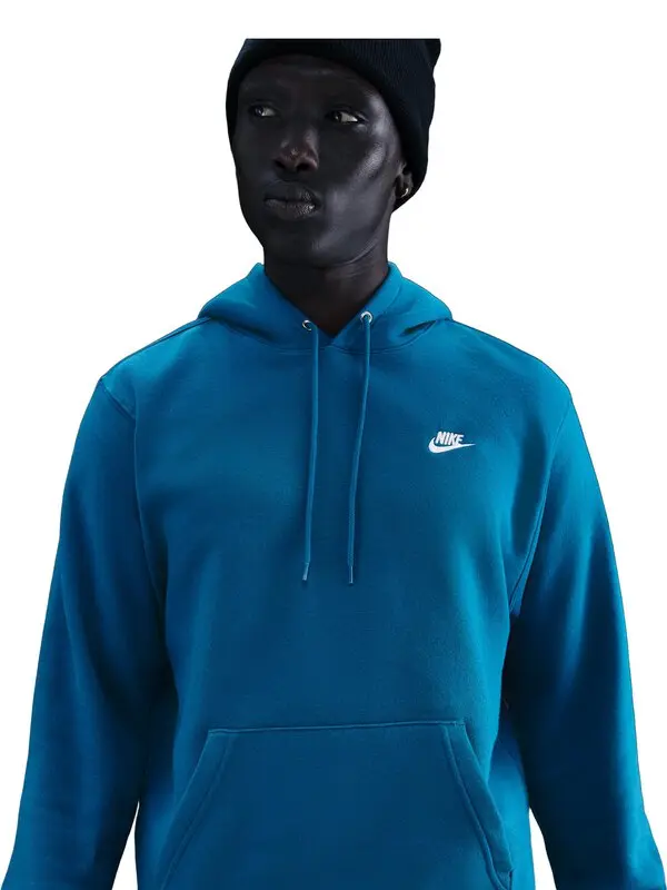 Nike Club Pullover Fleece Hoodie - Blue
